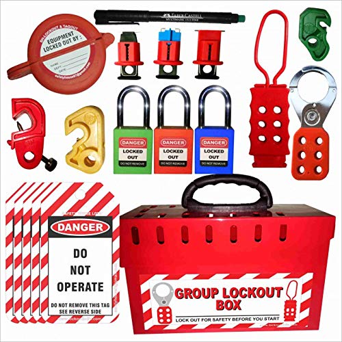 Group Lockout Box Loto Kit-248 Set Of 1 Safety House Loto : Amazon.in ...