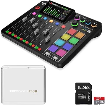Amazon.com: Rode RODECaster Pro II Integrated Audio Production Console ...