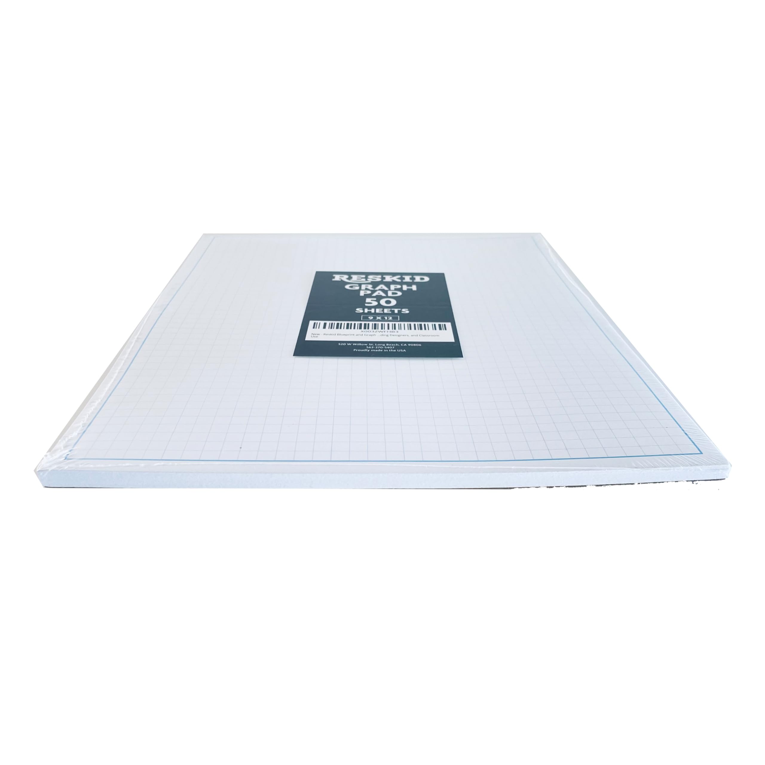 Graph Paper Reskid 9x12" Blueprint & Pad - 50 Sheets Of 70lb Text Paper ...