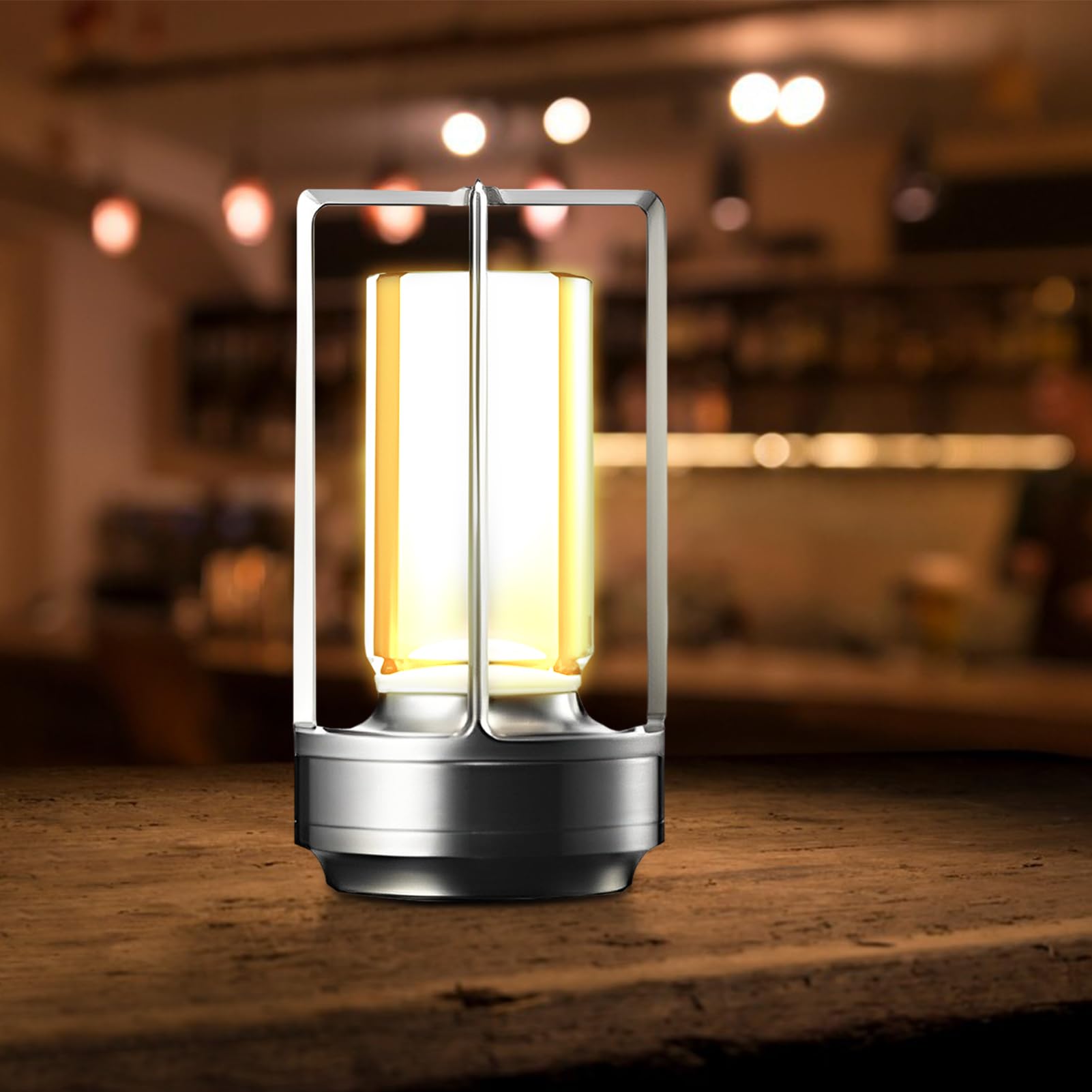 LED Tischlampe Kabellos aus Kristall Lampe,Romantische Luminous ...
