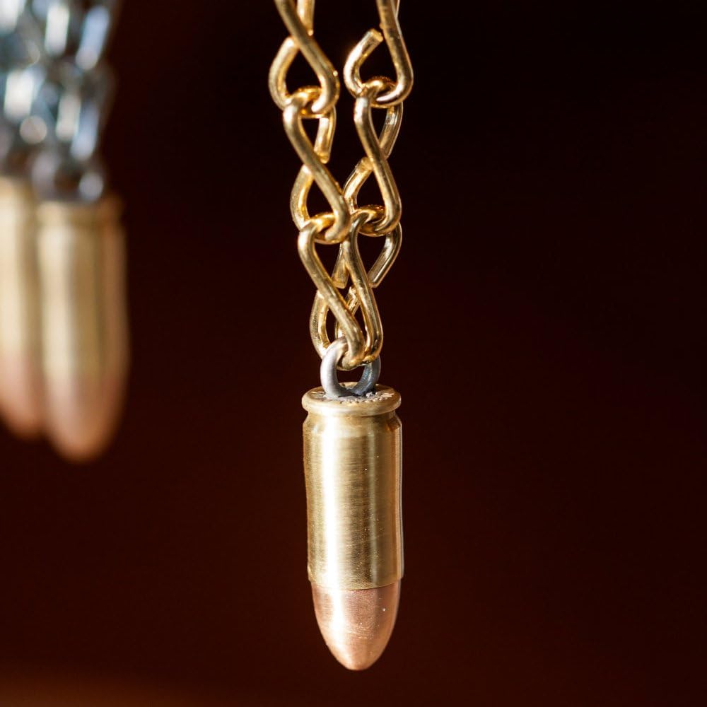 Amazon.com: Fisch Industries 9mm Handmade Bullet Christmas Ornament by ...