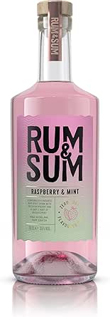 Rum&Sum Raspberry and Crushed Mint Flavoured Rum | 35% ABV | Naturally ...