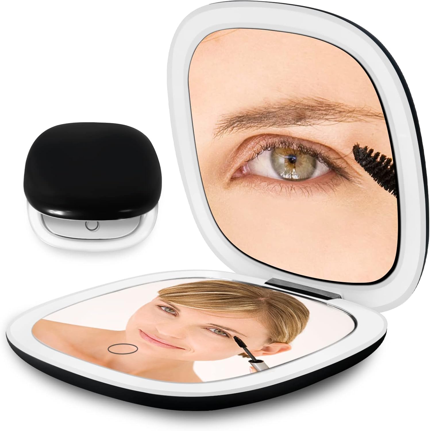 Amazon.com: HSDJLXZ Compact Mirror, Travel Makeup Mirror, USB ...