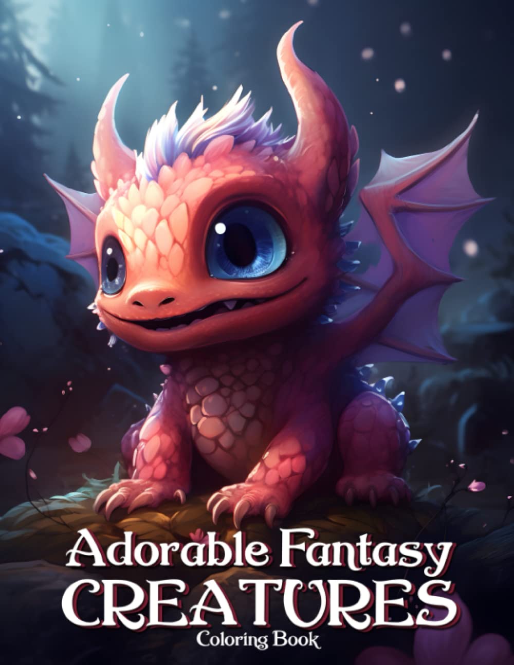 Amazon.com: Adorable Fantasy Creatures Coloring Book: Cute Mythical Creatures Coloring Book For ...