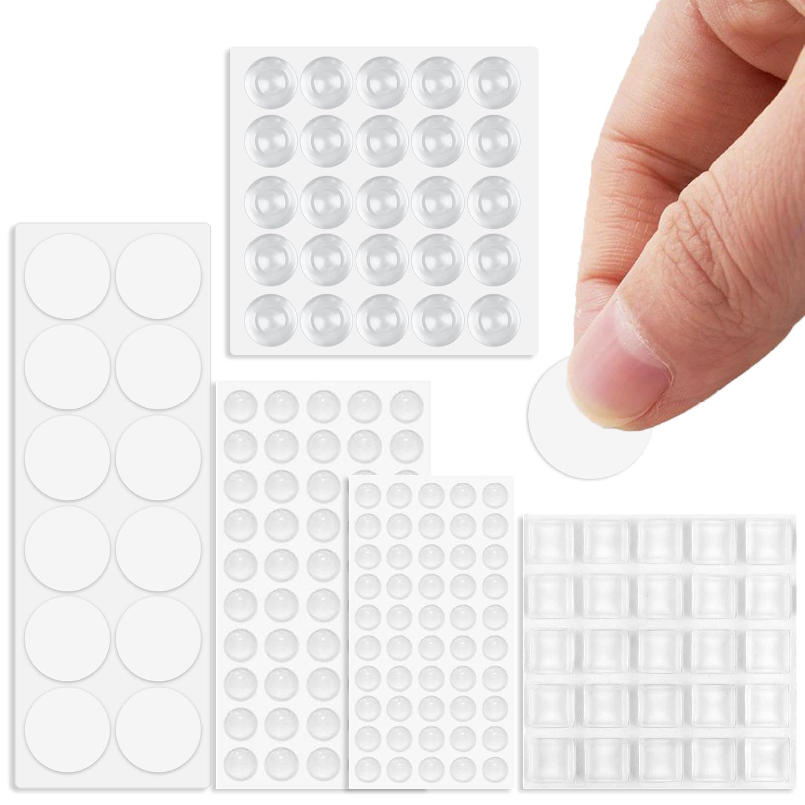157 Pcs Transparent Silicone Pads,Buffer Furniture Pad,Adhesive Bumper ...