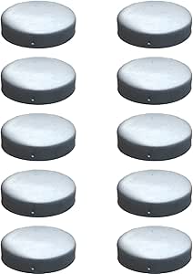 HUNTFF Piling Caps,Fence Post Cap,10Pcs Galvanized Steel Post Caps ...