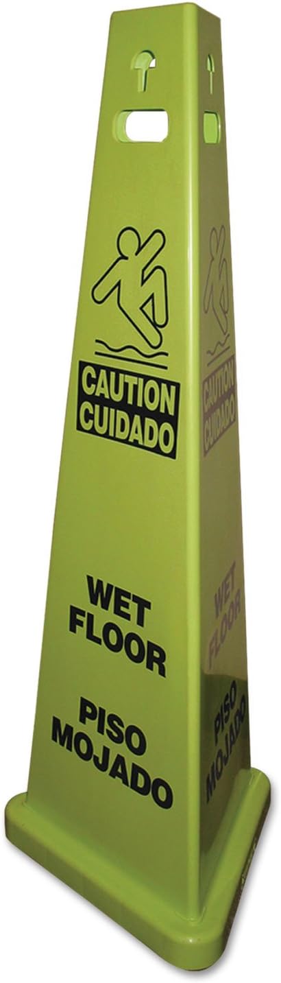 Amazon.com: Impact 9140 TriVu 3-Sided Wet Floor Safety Sign, Yellow ...