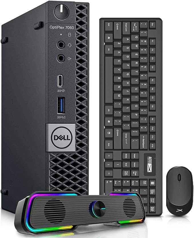 Amazon.com: Dell OptiPlex 7060 Micro PC Mini Computers,i5-8600T Up to 3 ...