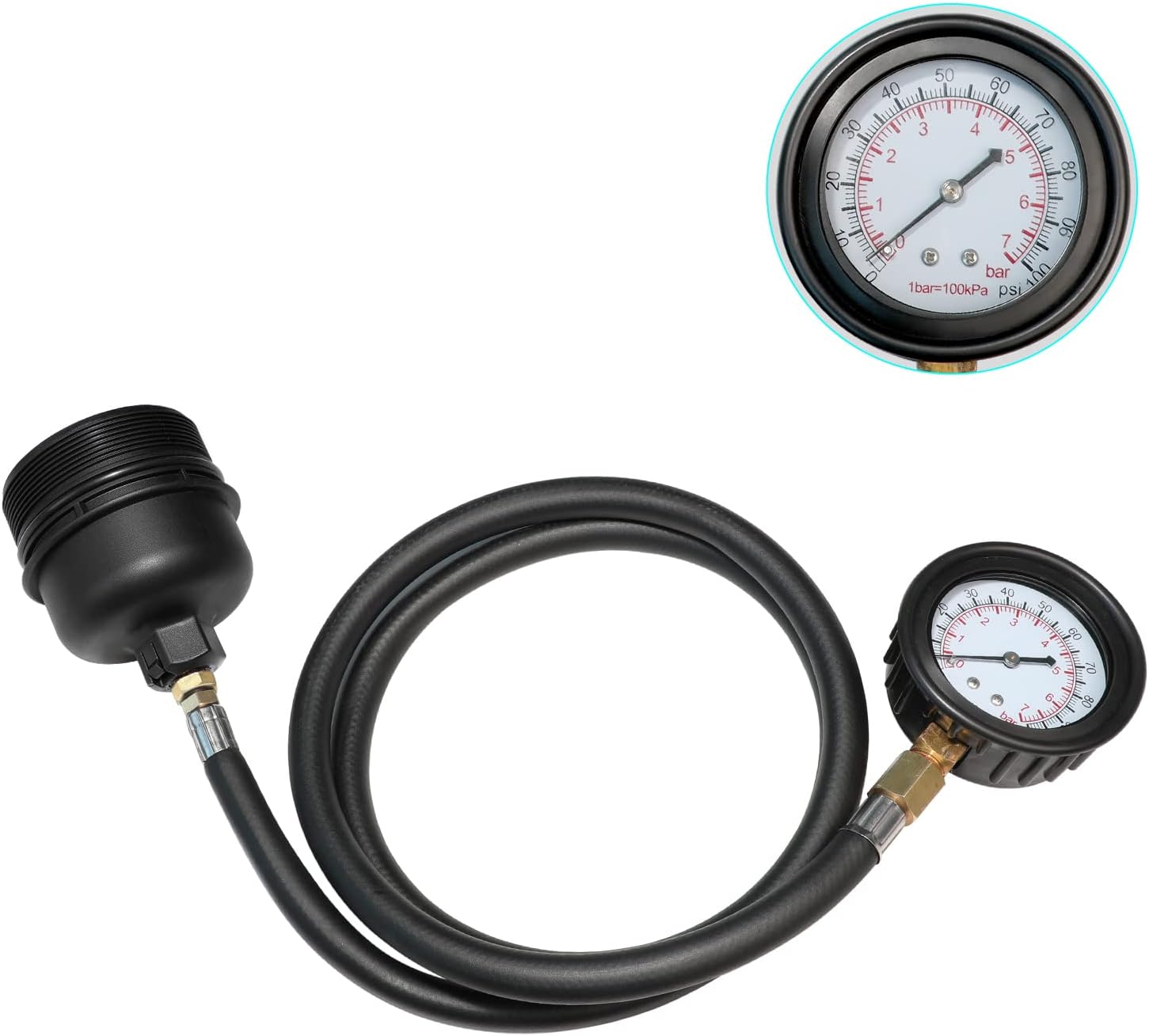 Amazon.com: DPTOOL Oil Filter Cap Assembly Housing Oil Pressure Tester ...