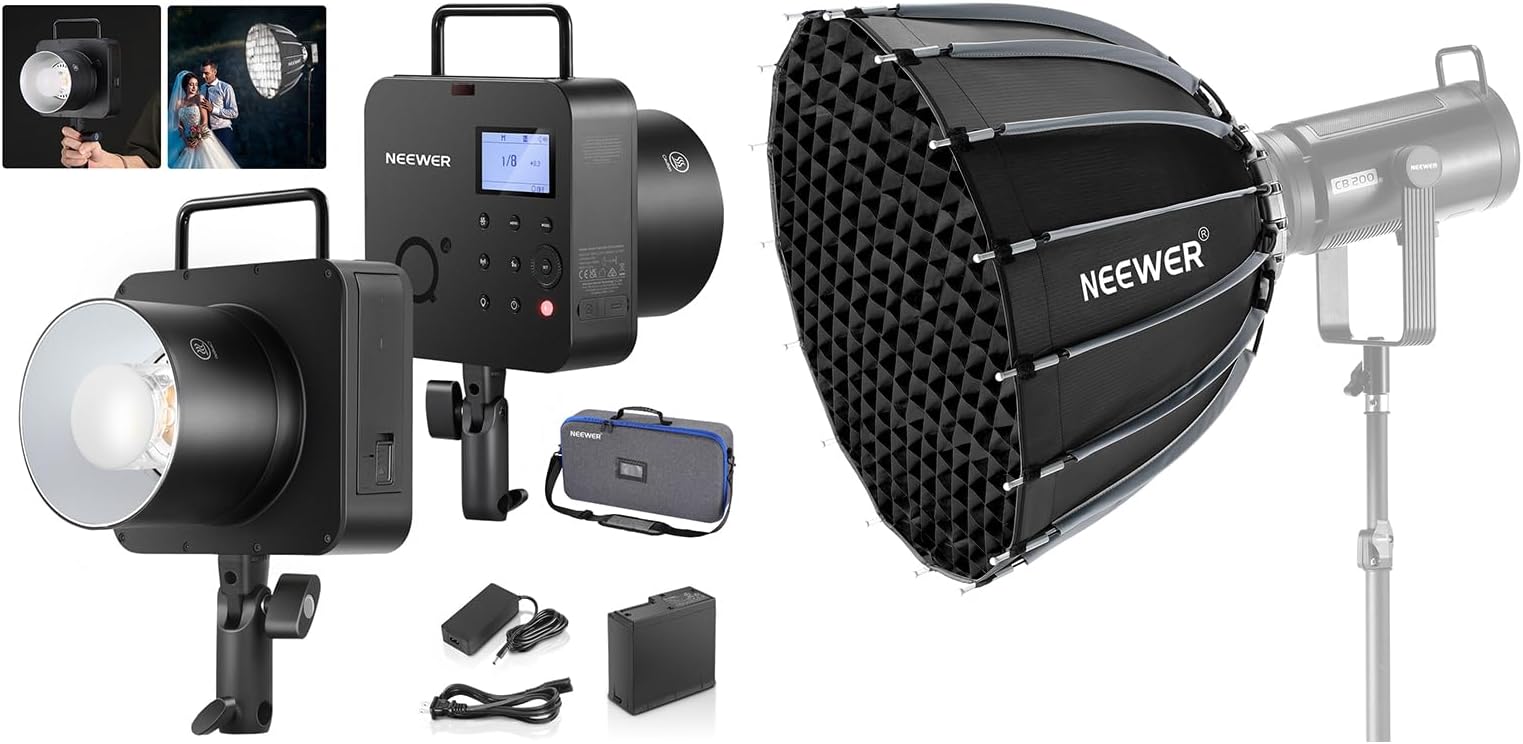 Amazon.com : NEEWER Q4 400Ws 2.4G TTL Outdoor Studio Flash Strobe (New ...