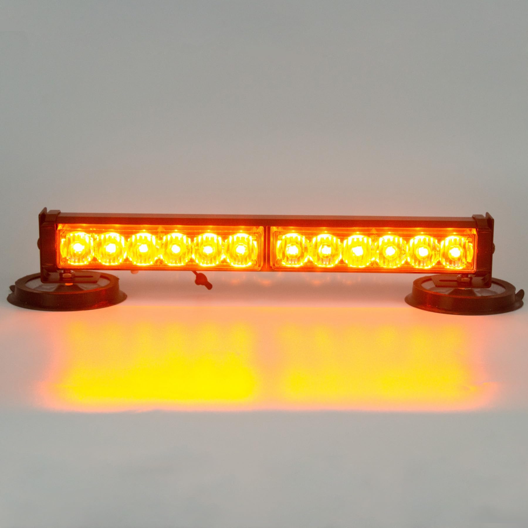 Wireless 12LED Emergency Strobe Light Bar with Magnetic Base Portable ...