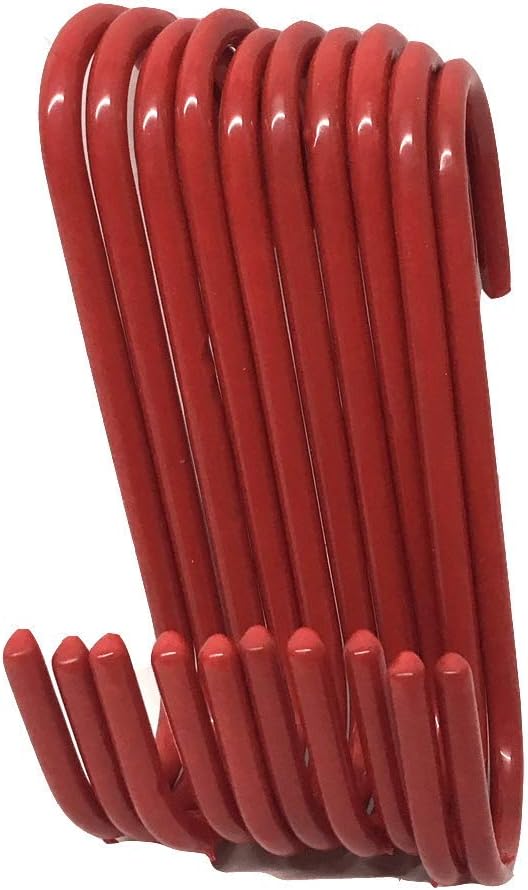 Amazon.com: Set of 10 pc S Shape Utility Hook Set, Vinyl Coated or ...