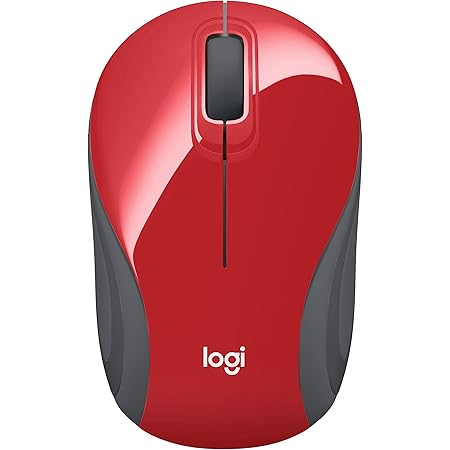 Amazon.com: Logitech M315 Compact Wireless Optical Mouse, Brick Red ...