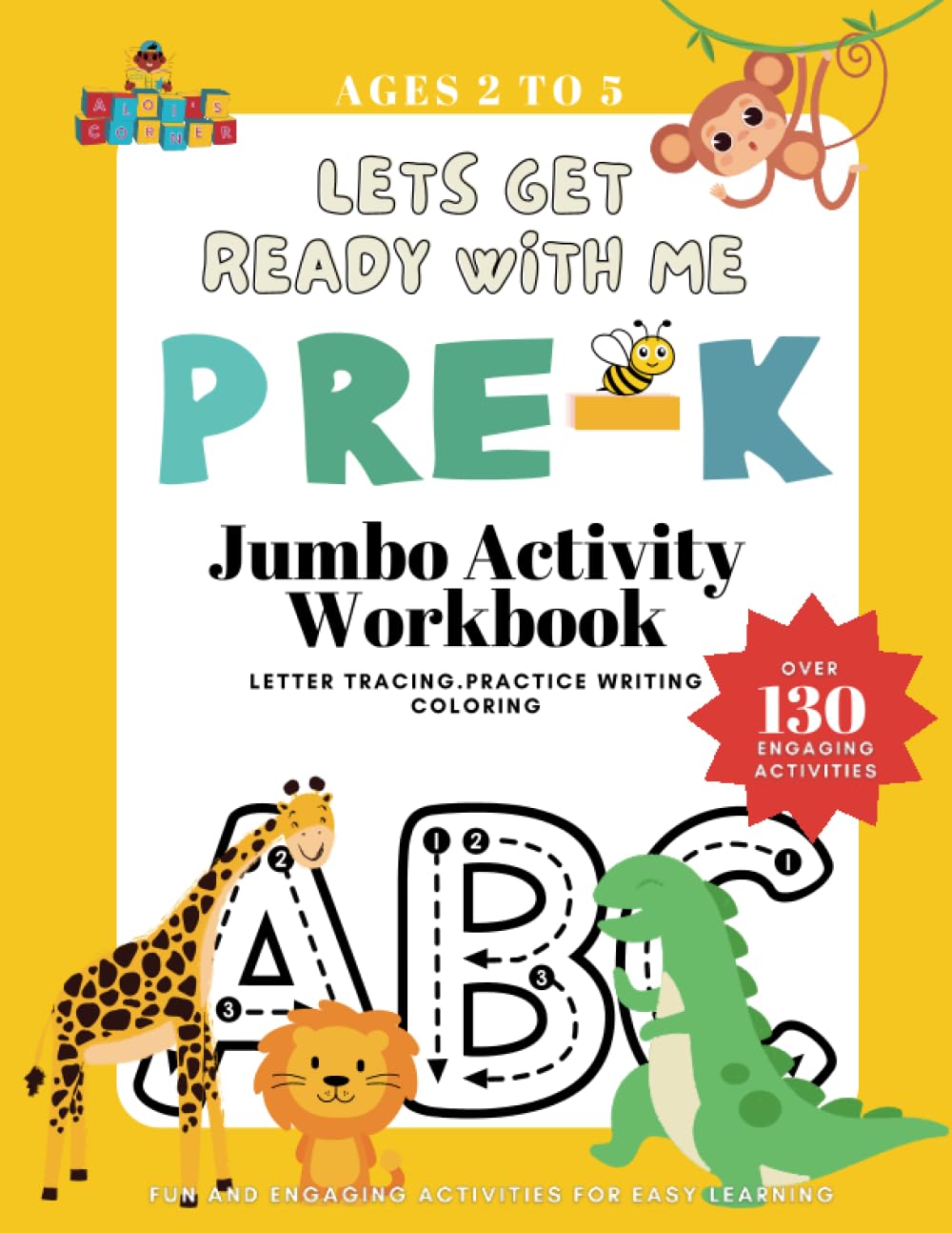 Amazon.com: Lets Get Ready With Me Pre-K Jumbo Activity Workbook: Jumbo ...