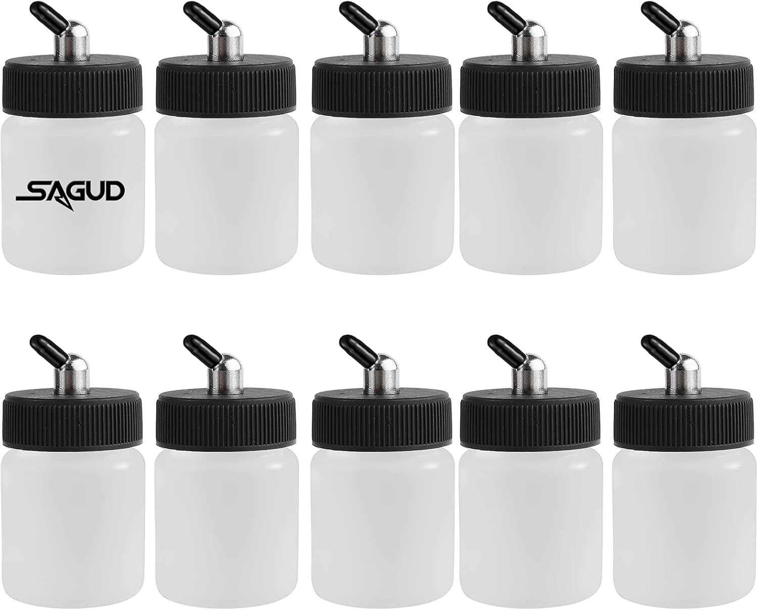 Amazon.com: SAGUD 10pcs Empty 3/4 Ounce (22cc) Plastic Airbrush Bottles ...