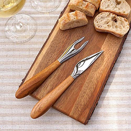 Snapklik.com : Curvo Cheese Set Cheese Knife And Fork Utensil Set For ...