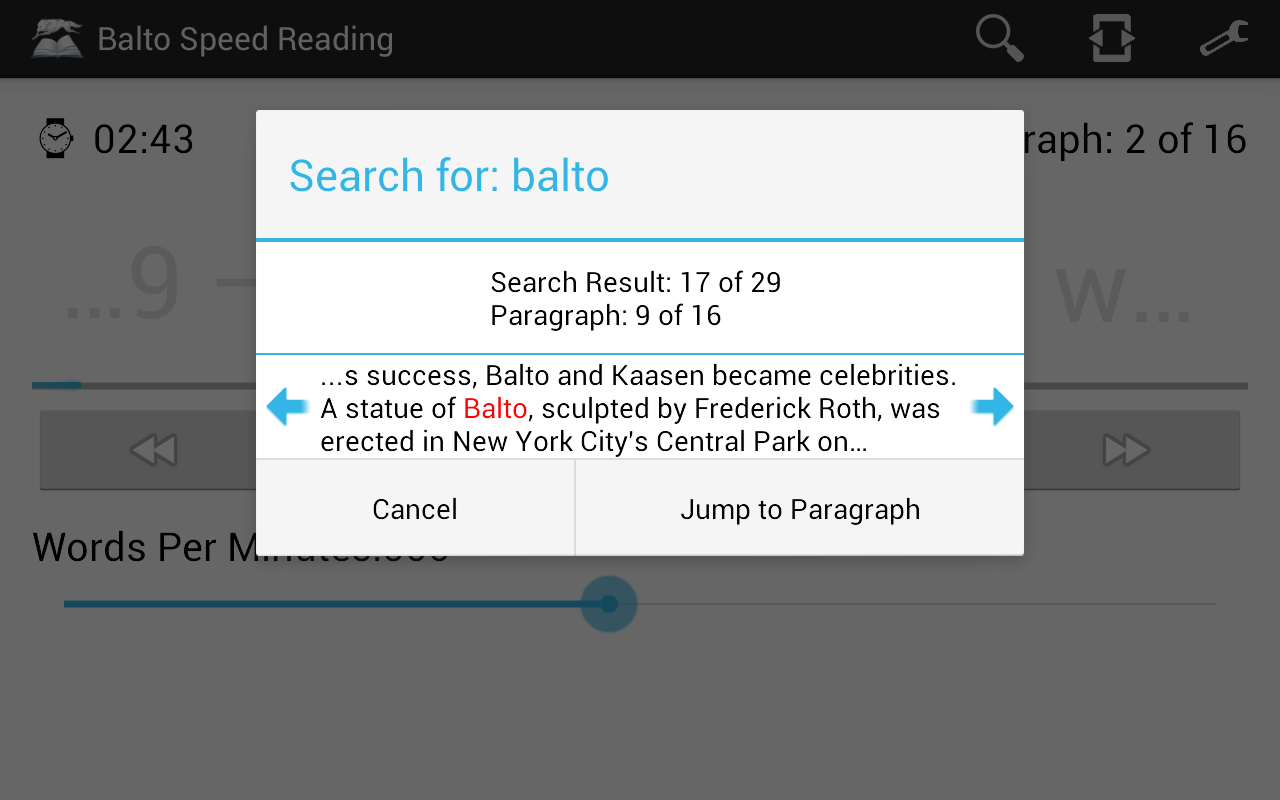 Balto Speed Reading - App on Amazon Appstore