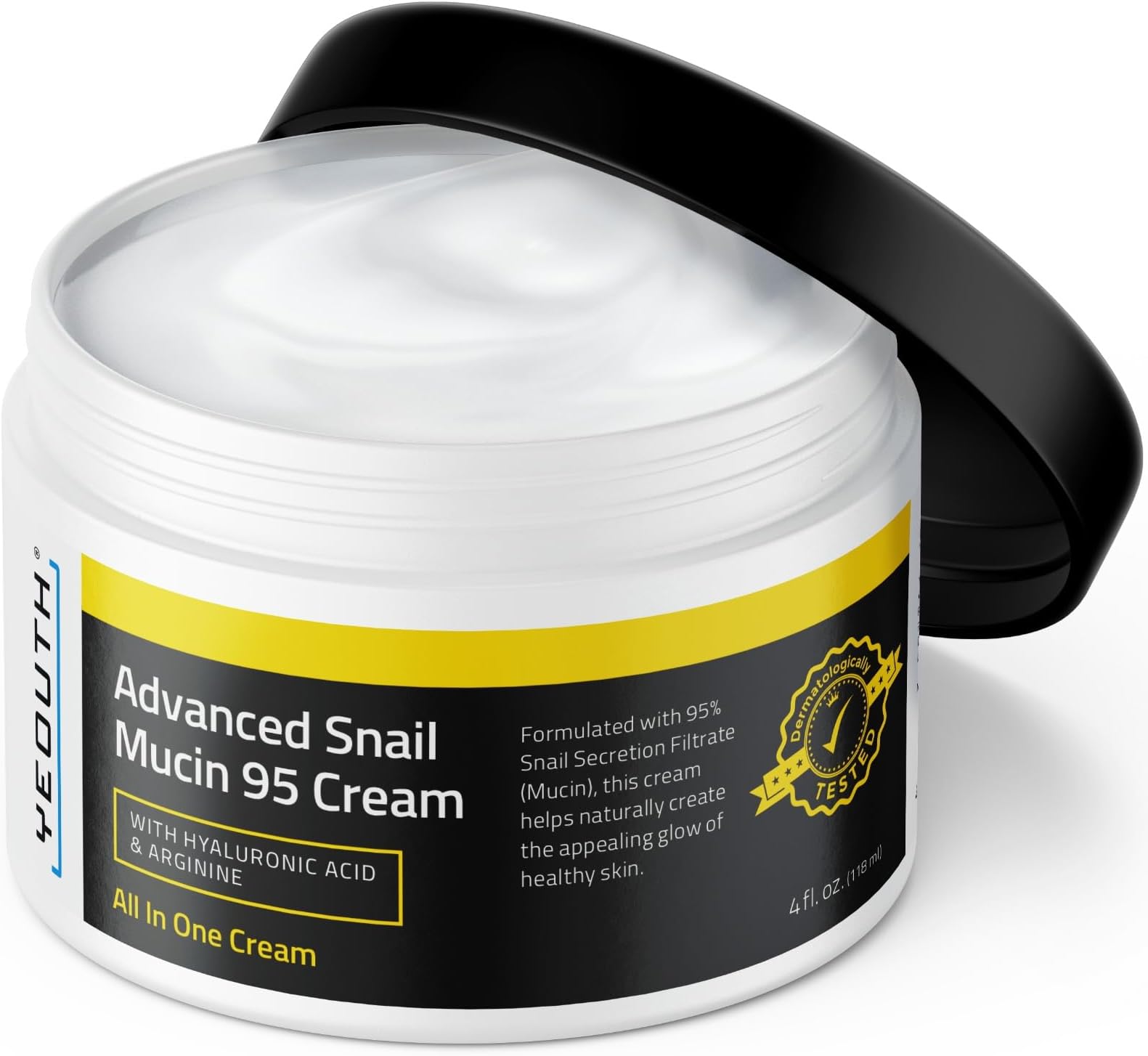 Amazon.com: YEOUTH Advanced Snail Mucin Moisturizer Face Cream 95 ...