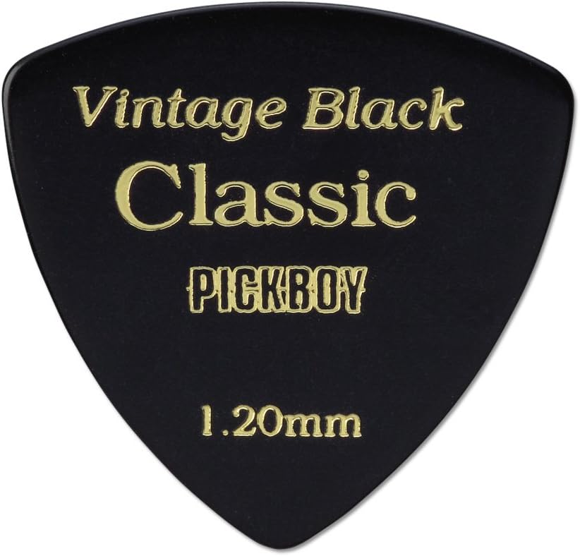 Amazon.com: Pickboy Vintage Pick, Classic Black Triangle, Cellulose, 1 ...