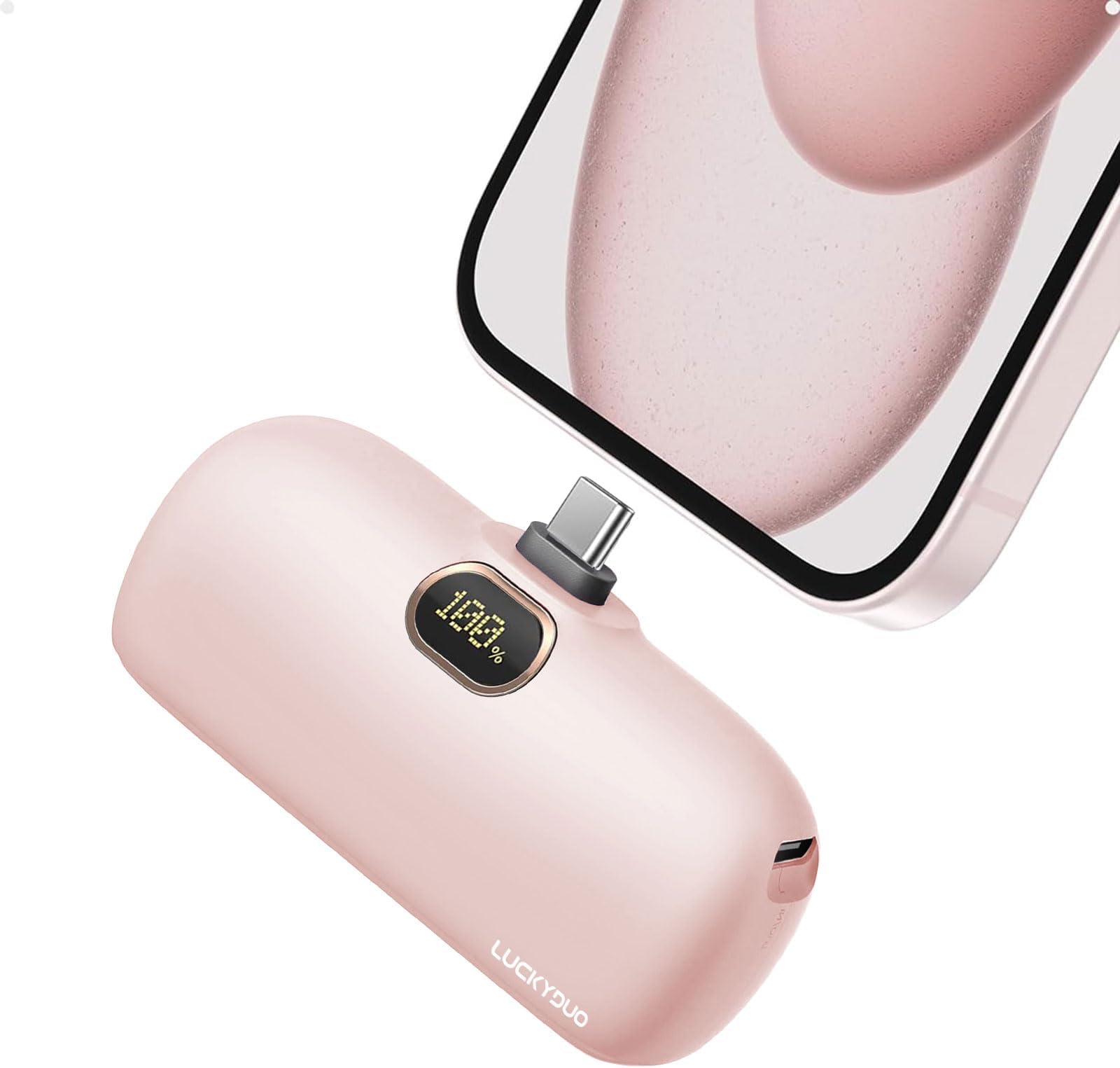 Tough On Mini Portable Charger 5000mAh Power Bank USB C Charging Small ...