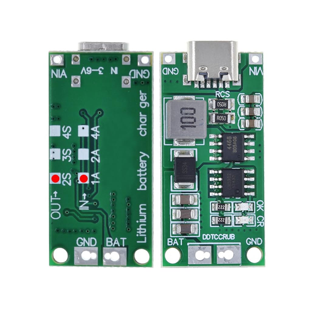 Hailege 2pcs Multi-Cell 2S 3S 4S Step-Up Boost LiPo Polymer Li-ion ...