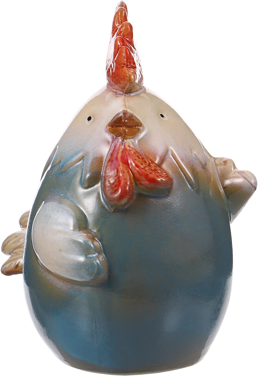 Amazon.com : 5" Tall Chicken Piggy Bank Ceramic Rooster Porcelain ...