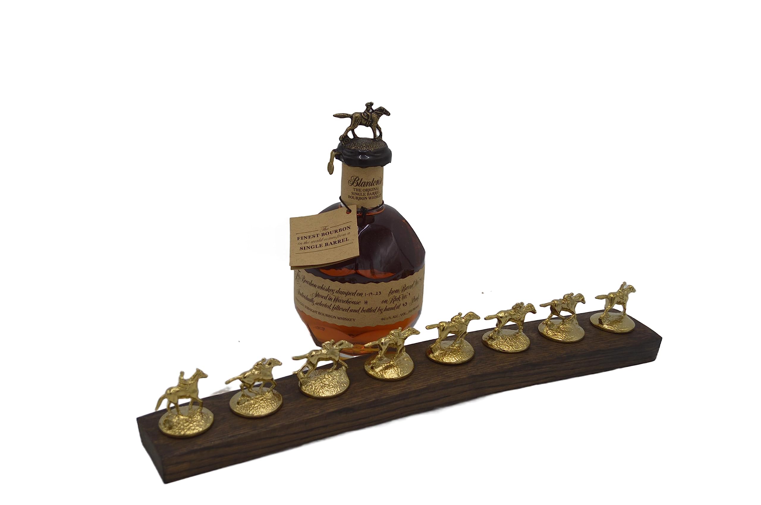 Oak Bourbon Whiskey Barrel Display For Blantons Bourbon Horse Cork ...