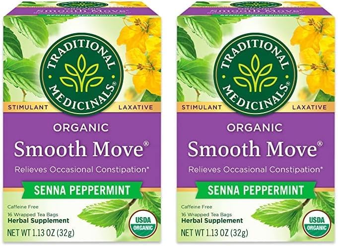 Amazon.com: Traditional Medicinals Organic Smooth Move Senna Peppermint ...
