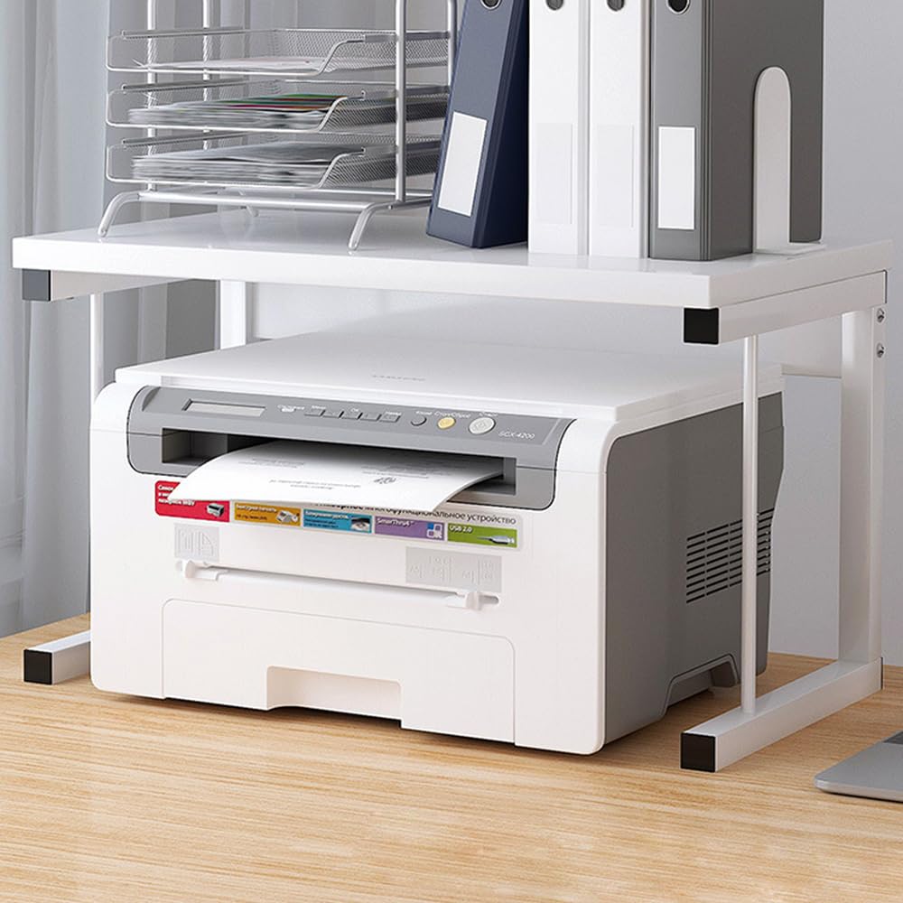 Pantanal 2-Tier Printer Desktop Stand, Home Office Tabletop Storage ...