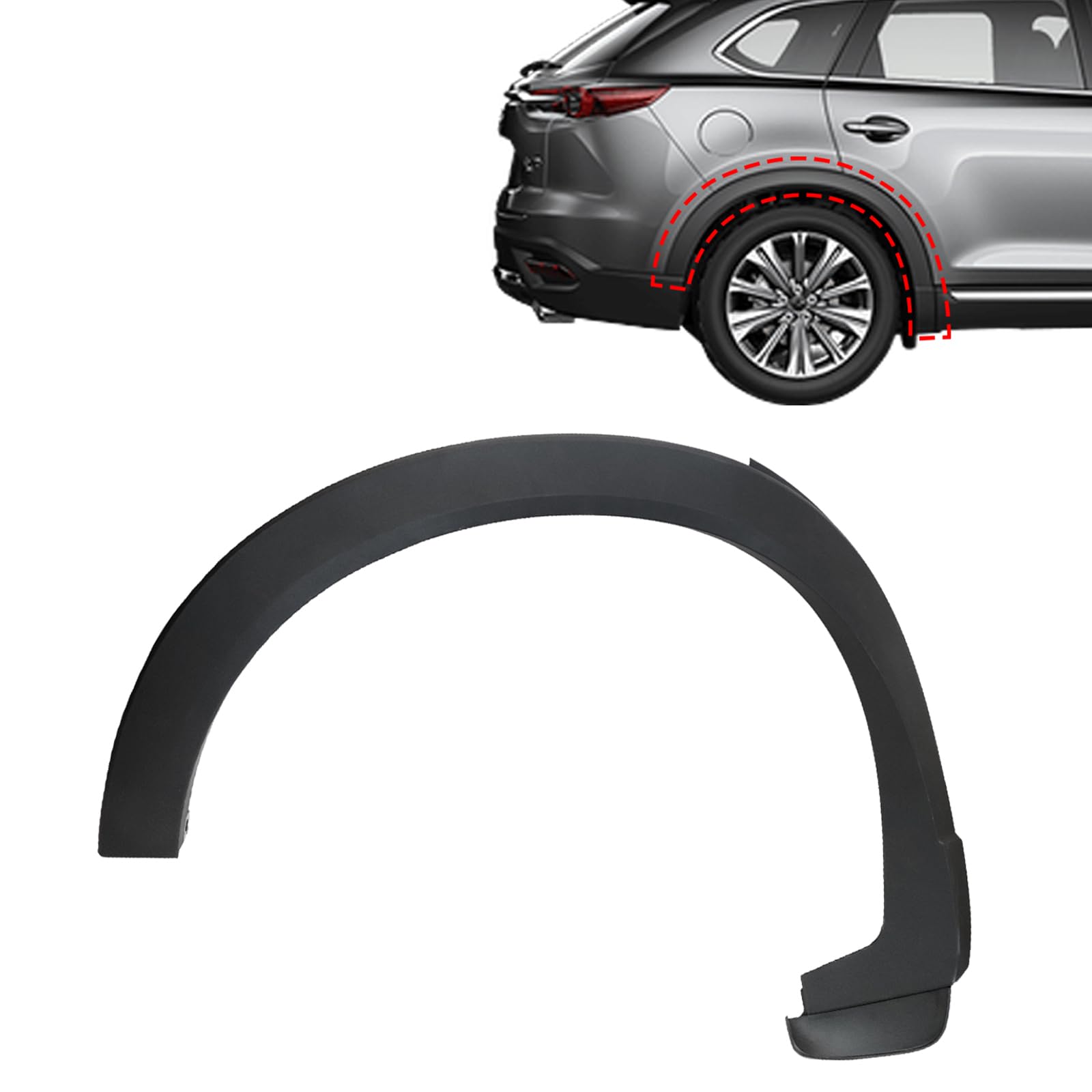 Amazon.com: SecosAutoparts Rear Right Side Fender Trim Compatible with ...