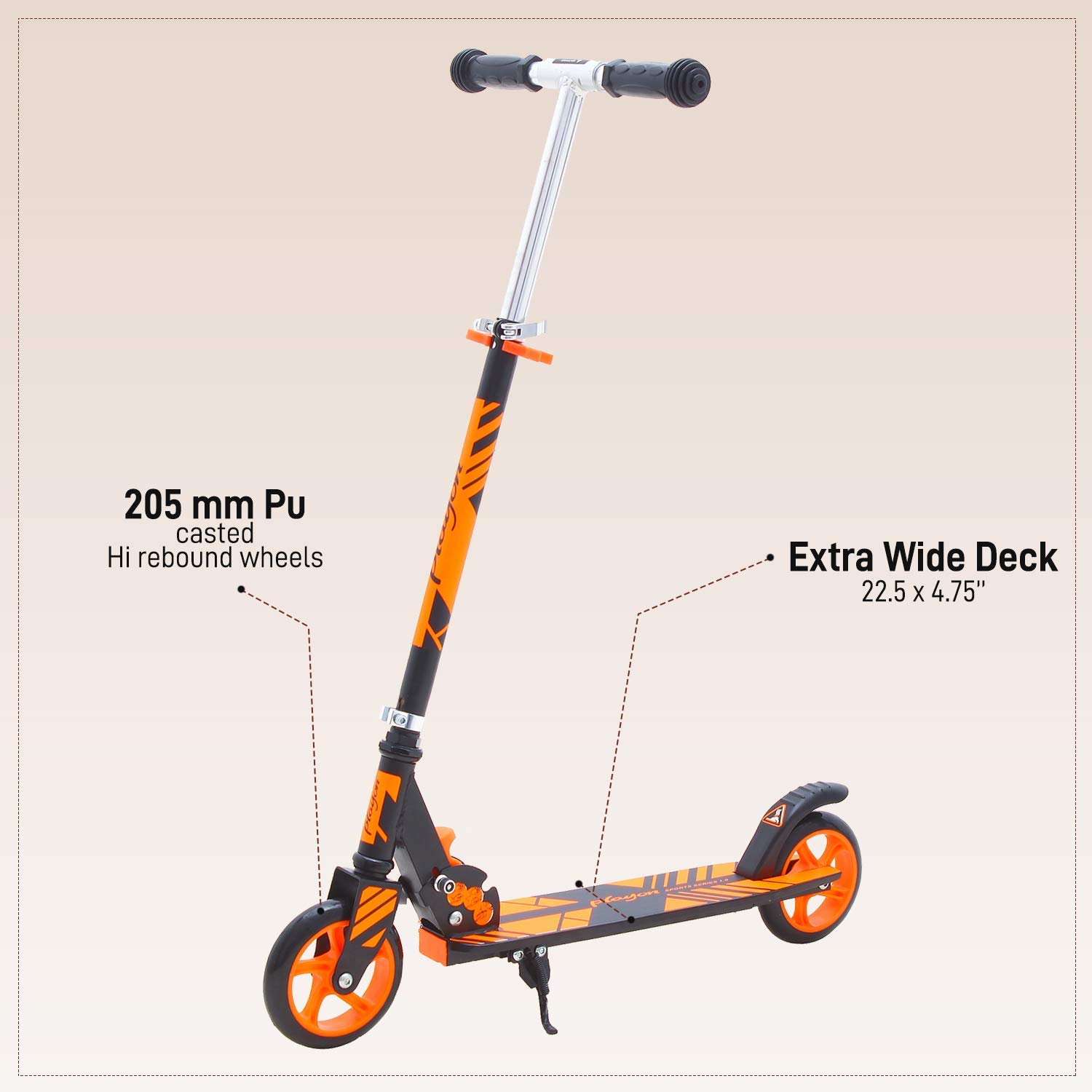 Buy GoodLuck Baybee Playon Skate Scooter for Kids & Adults, 2 Wheel Smart Kids Scooter with Fold ...