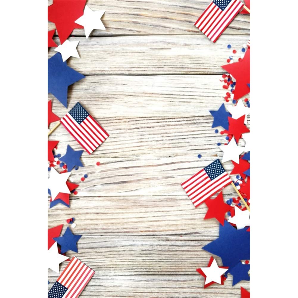 Vintage American Flag Border Clip Art