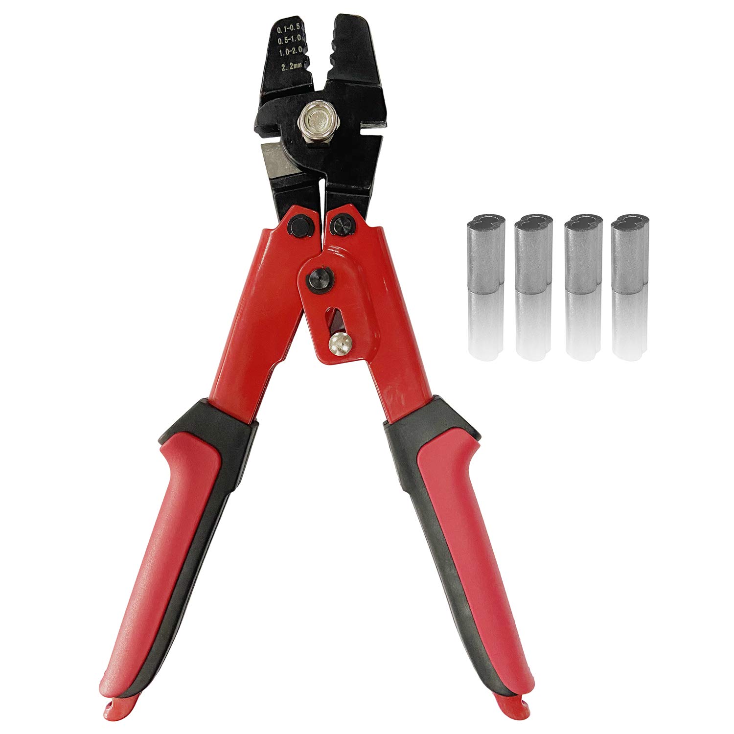 Buy Aotree-0.1mm to 2.2mm Wire Rope Crimping Tool With 100 PCS 1/16 ...