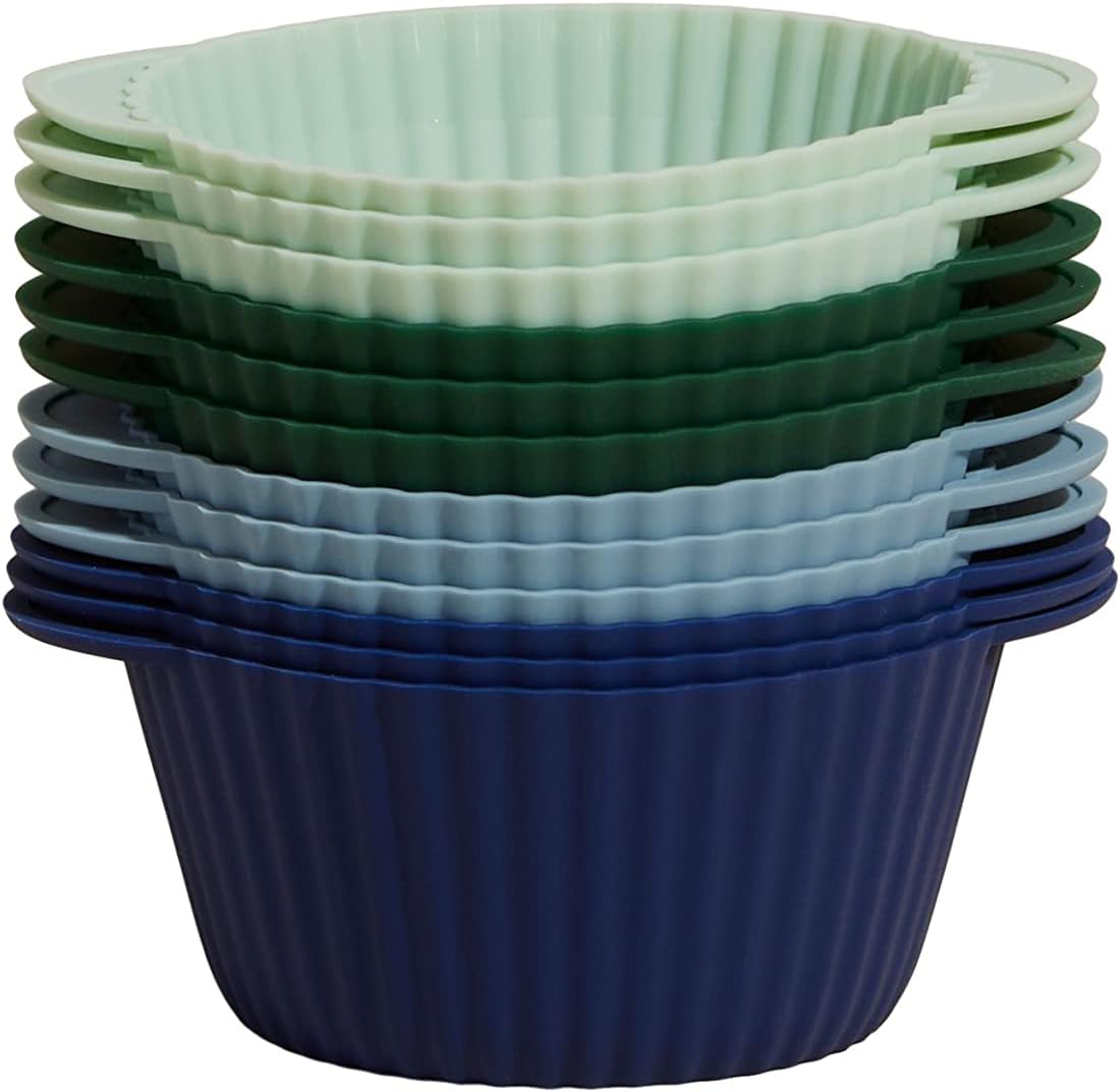 Amazon.com: BiaoGan Extra Large Reusable Silicone Baking Cups,12 Pack ...