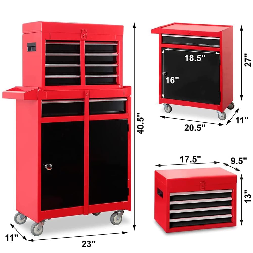 Snapklik.com : HPDMC 5-Drawer Rolling Tool Chest, High Capacity ...