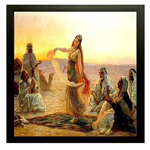 Pintura 'Folk Dance Designer' Framed Painting (Wood, 35.56 cm x 2.54 cm ...