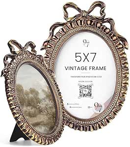 Amazon.com - 97 Decor 5x7 Oval Picture Frame - Vintage 5x7 Picture ...