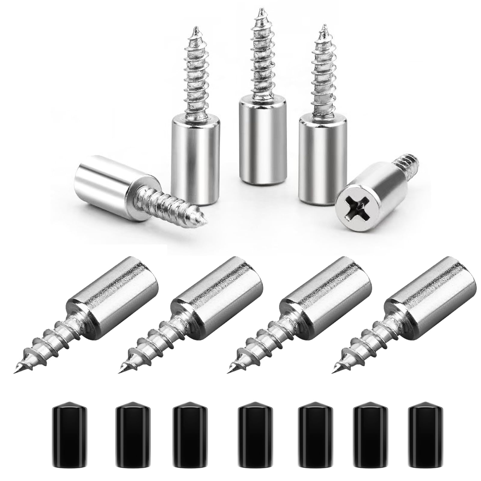 Amazon.com: Helonge Metal Shelf Support Pegs with Black Protective Cap ...