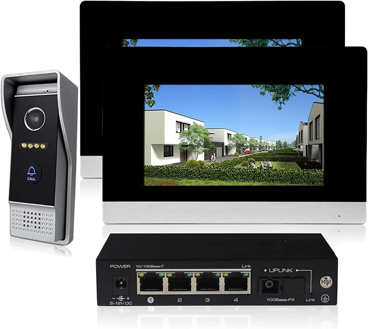 7 inch WIFI IP Video Door Phone Intercom Wired Door Bell Door Speaker ...