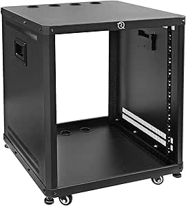 Amazon.com: RIVECO POMU 12U Network & Stereo Rack with Caster Wheels, Rolling Server Rack Open ...