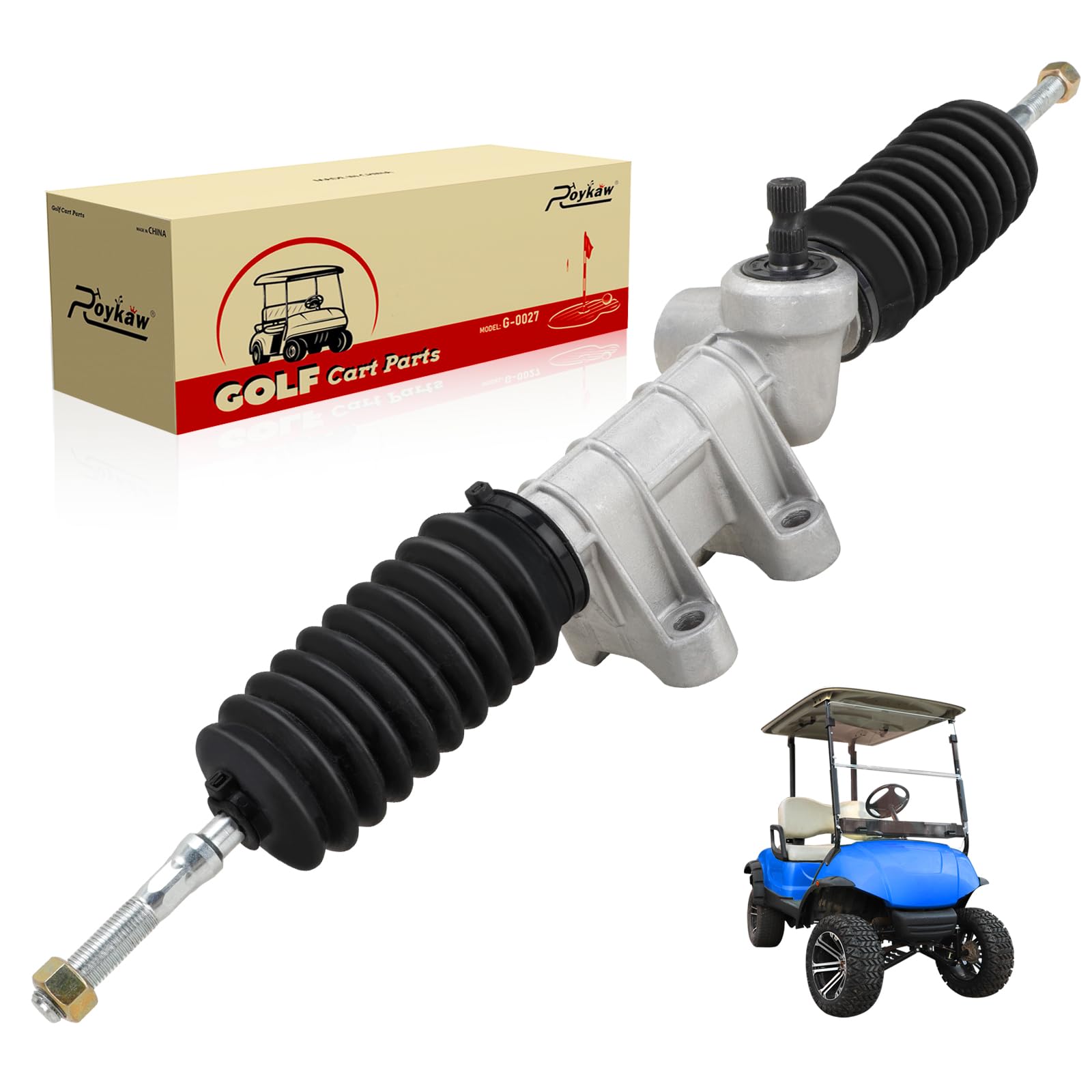 Amazon.com: Roykaw Golf Cart Steering Gear Box Assembly Replacement ...
