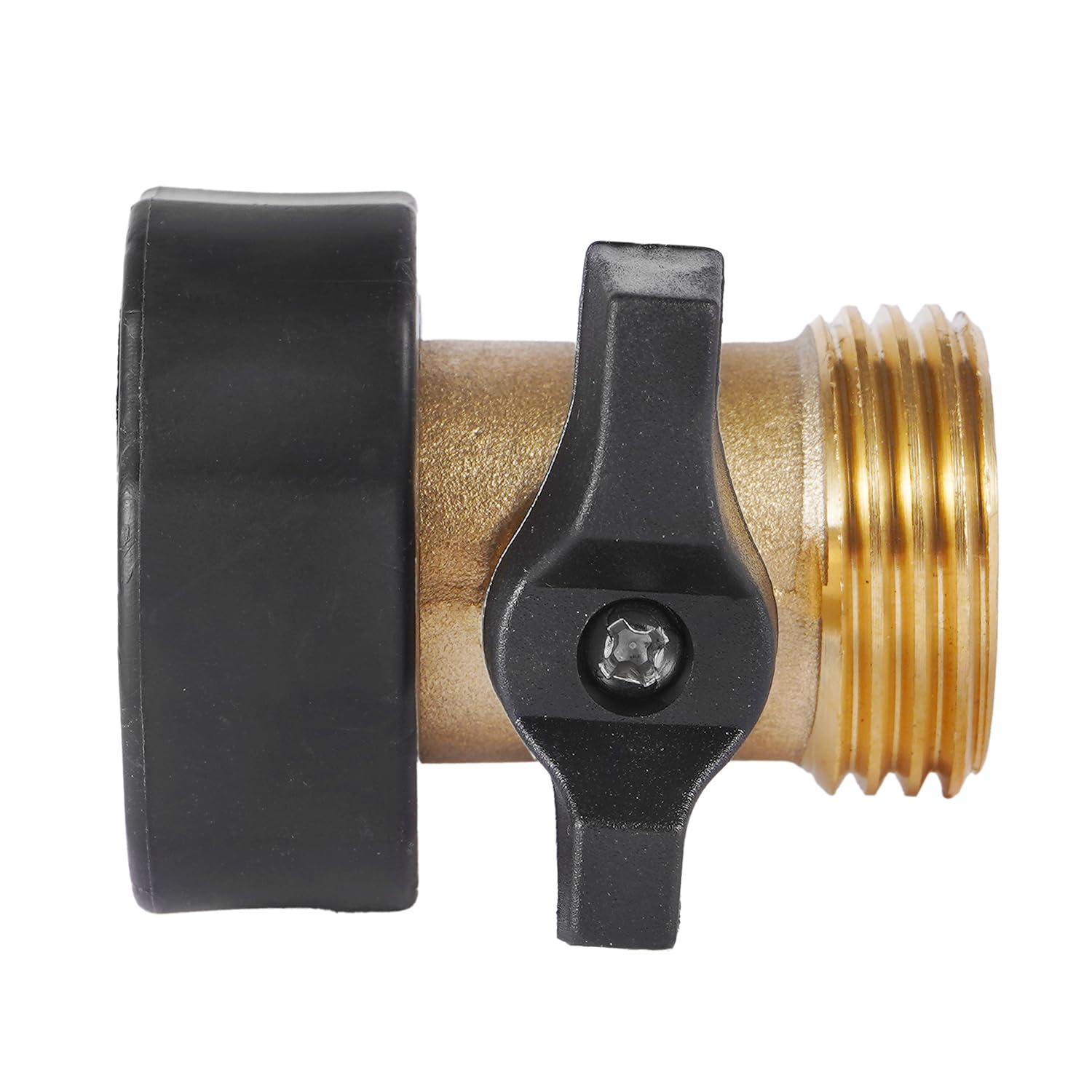 Snapklik.com : Garden Hose Shut Off Valve, Easy Grip Rubber Handle, 3/4 ...