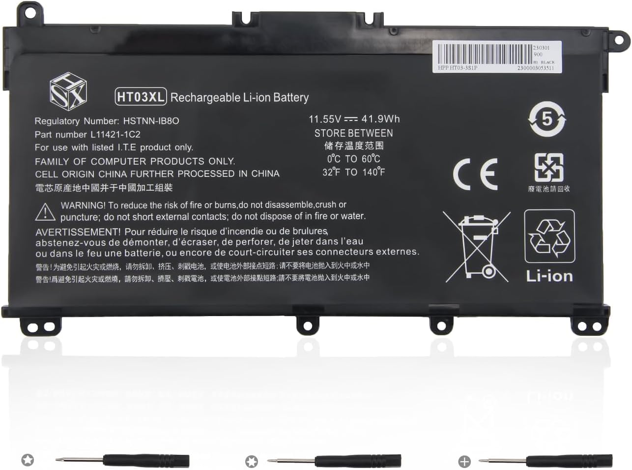 Amazon.com: A AMANDA HT03XL L11119-855 Laptop Replacement Battery for ...