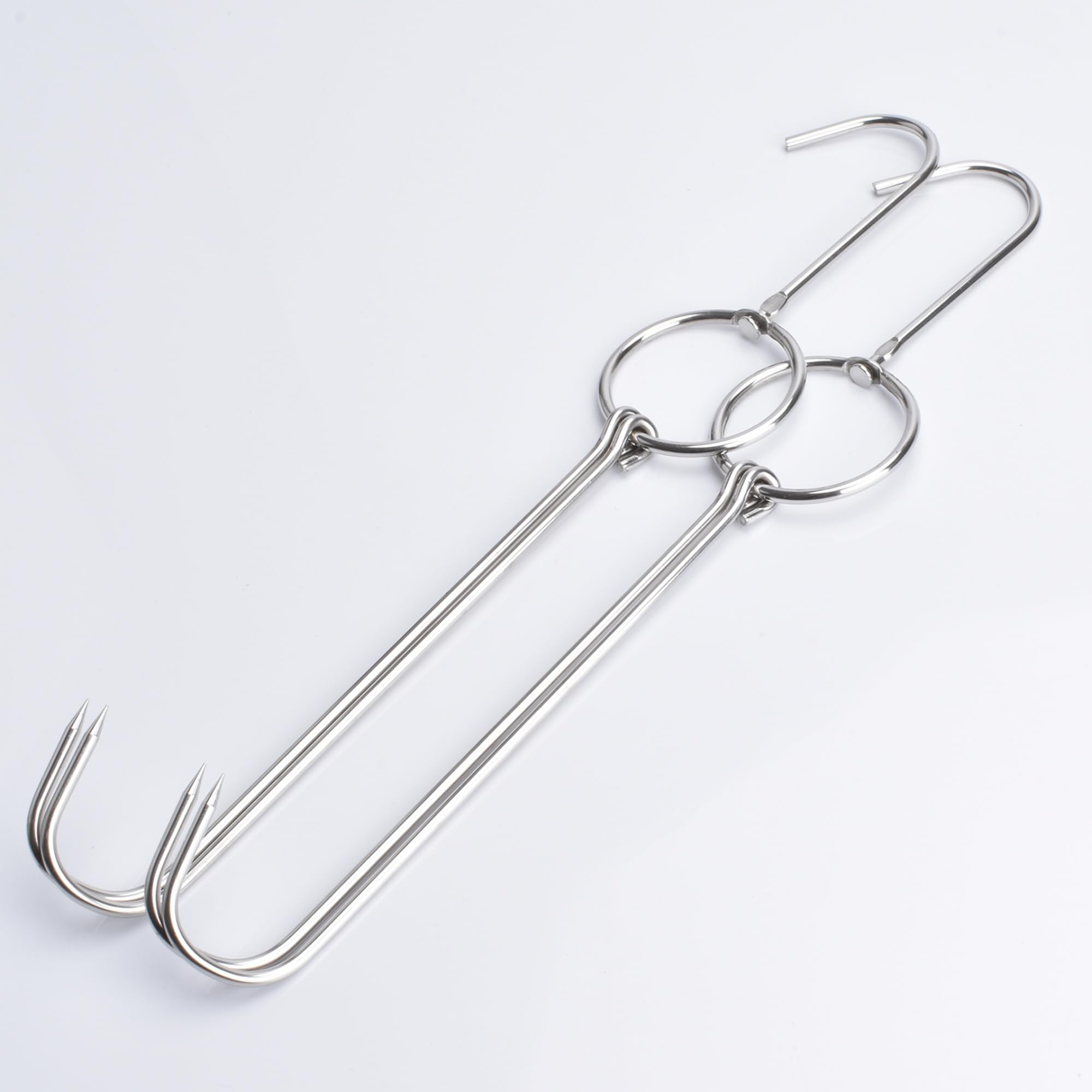 Amazon.com : Alele Double Hooks Meat Hooks Poultry Roasting Hooks ...