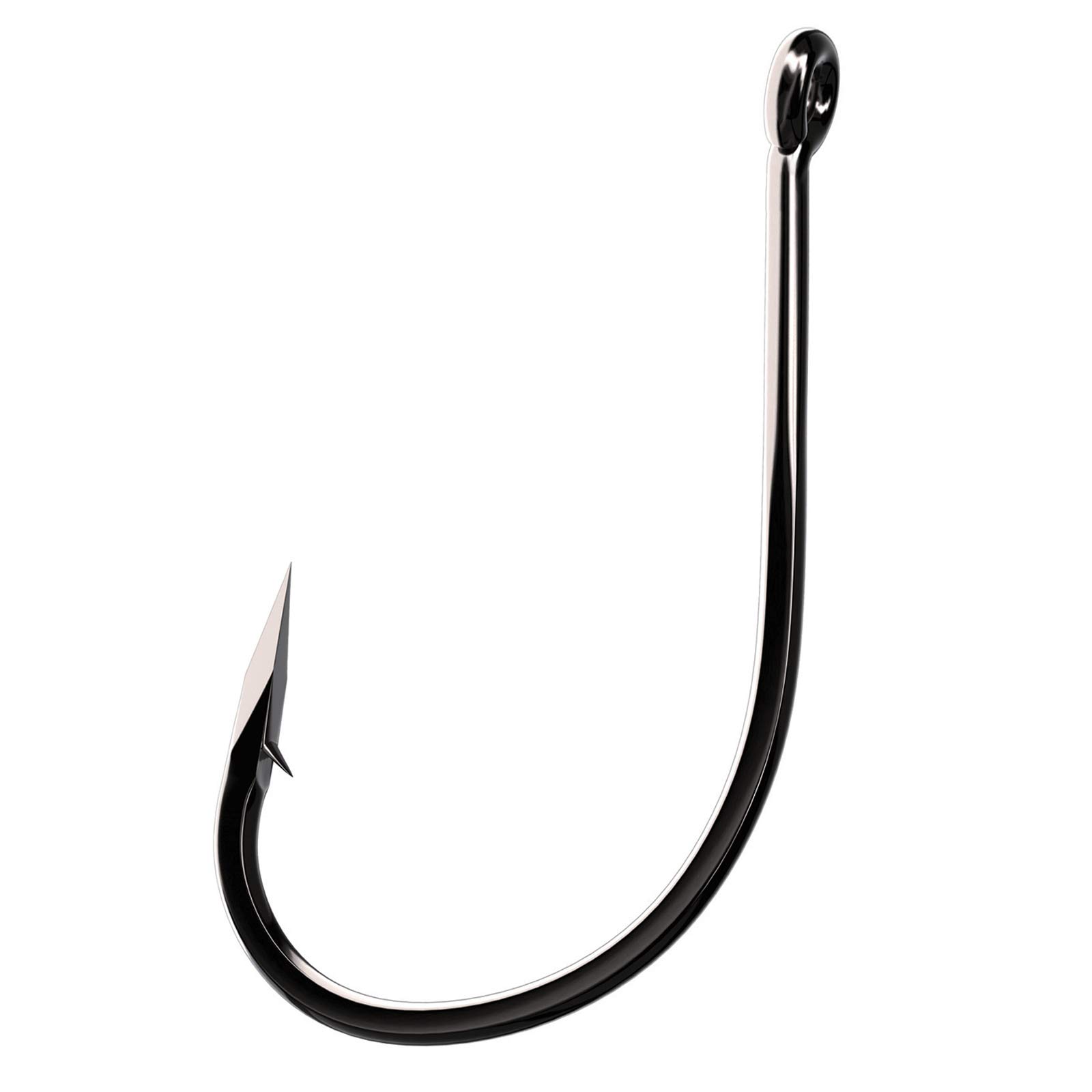 Amazon.com : EAGLE CLAW Lazer Trokar Drop Shot Hook, Plat Black, Size ...