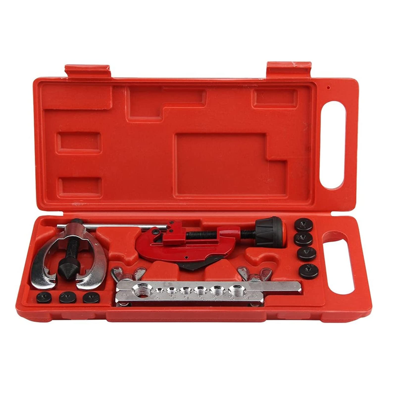 Copper Brake Fuel Pipe Repair Double Flaring Dies Tool Set Clamp Kit ...