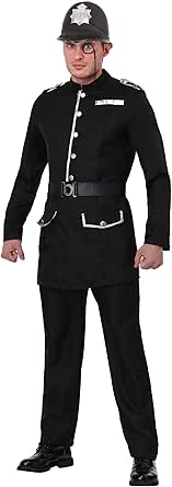 Amazon.com: Men's Authentic British Police Costume Bobby Uniform with ...