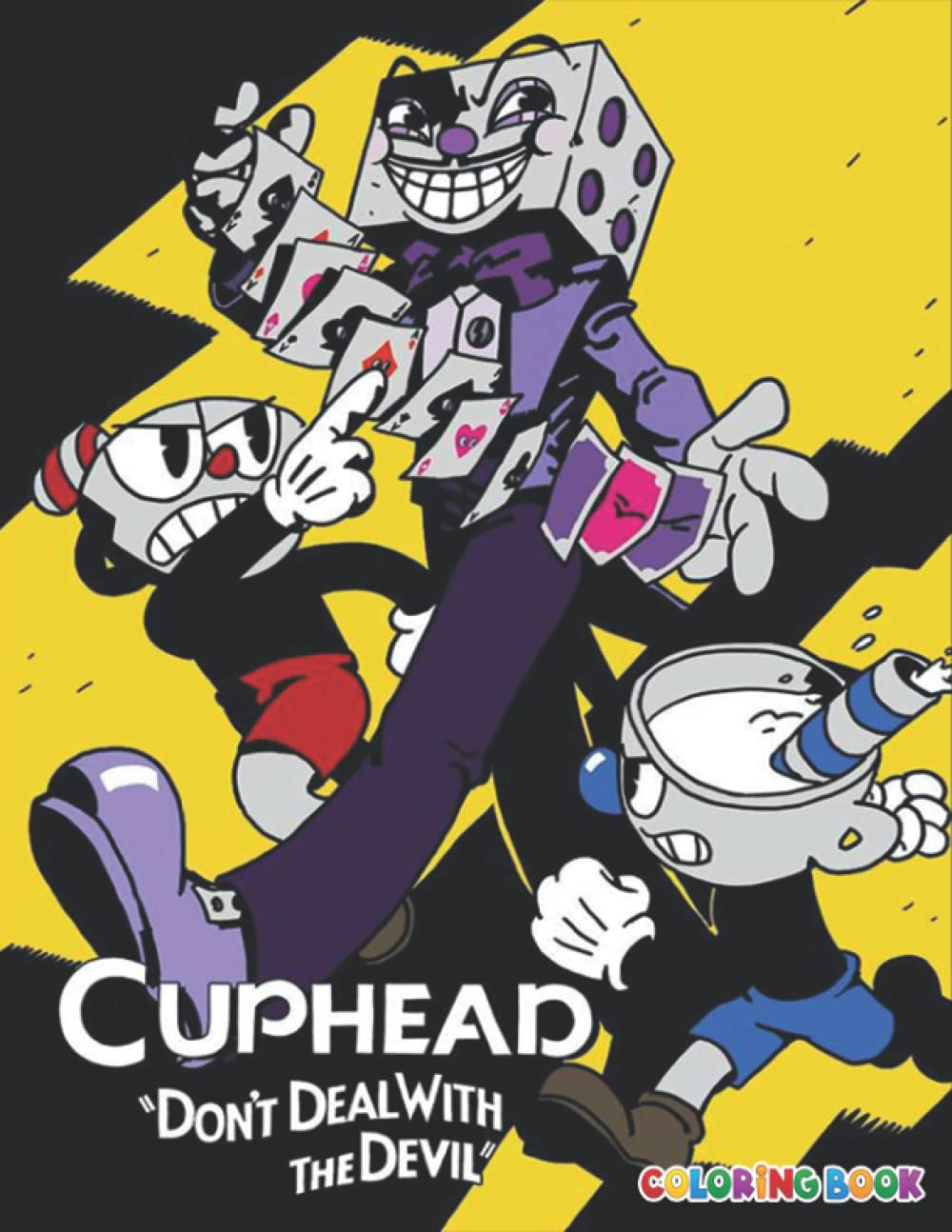 Buy Cuphead coloring book: +50 Cuphead colouring pages for Kids and ...