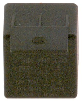 Amazon.com: Bosch 0986AH0080 Power Relay 12V 20A, IP5K4, Operating Temperature from -40 Degree ...