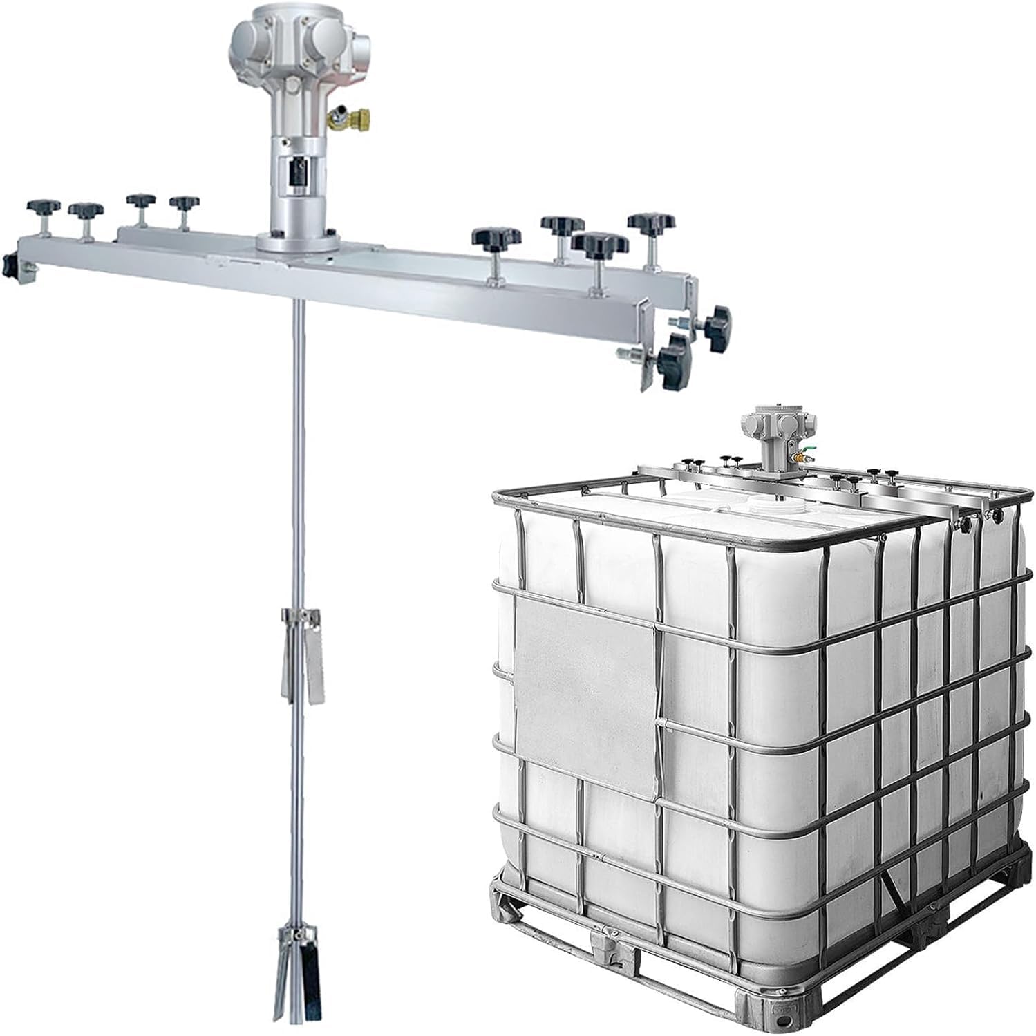 Amazon.com: RUGPDA Pneumatic Agitator for IBC Tank, 1 Ton 3/4HP Paint ...